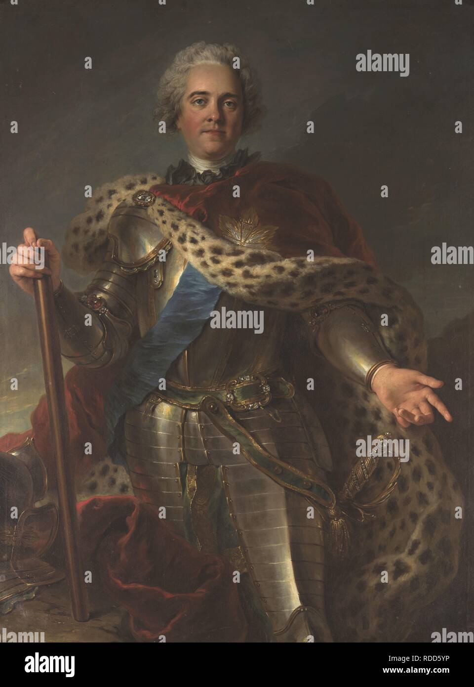 Portrait of Maurice de Saxe (1696-1750), Marshal of France. Museum ...