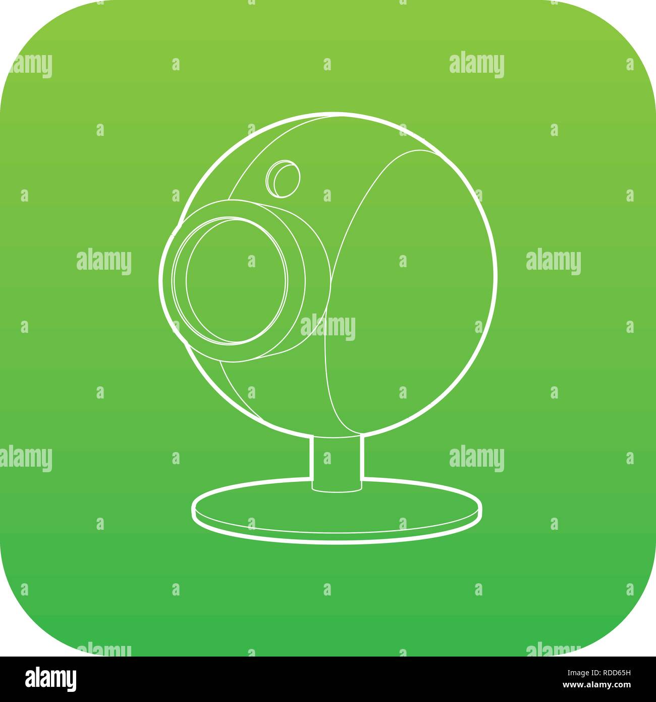 Green video chat conference icon hi-res stock photography and images ...