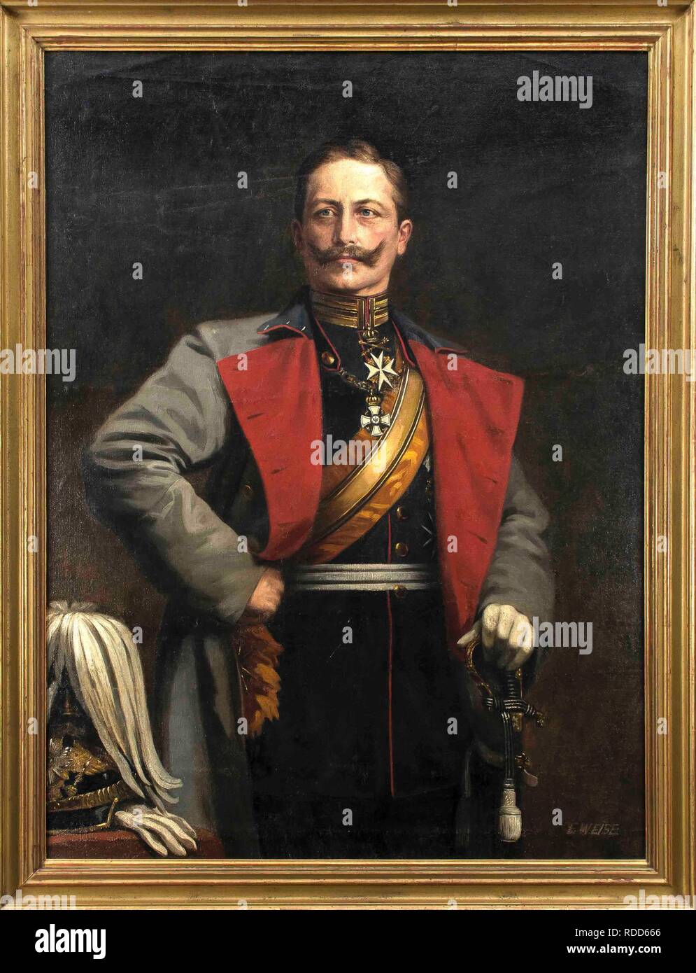 Portrait of German Emperor Wilhelm II (1859-1941), King of Prussia ...