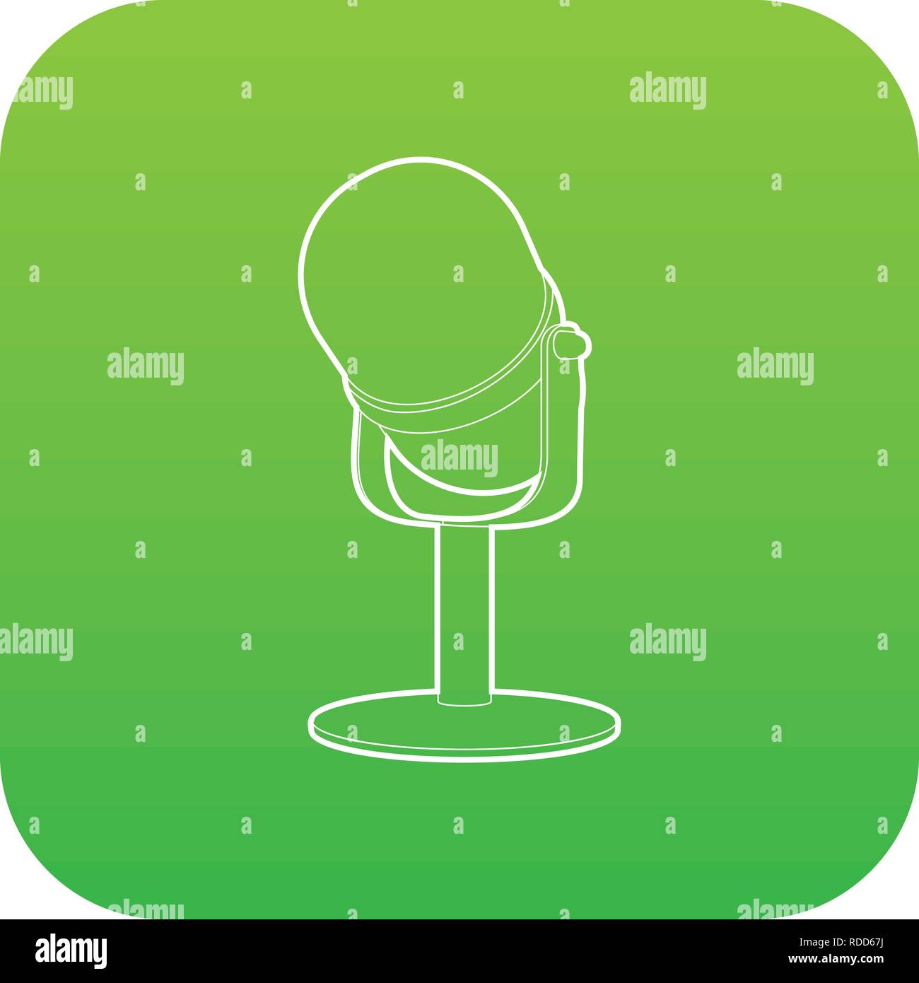 Retro microphone icon isometric hi-res stock photography and images - Alamy