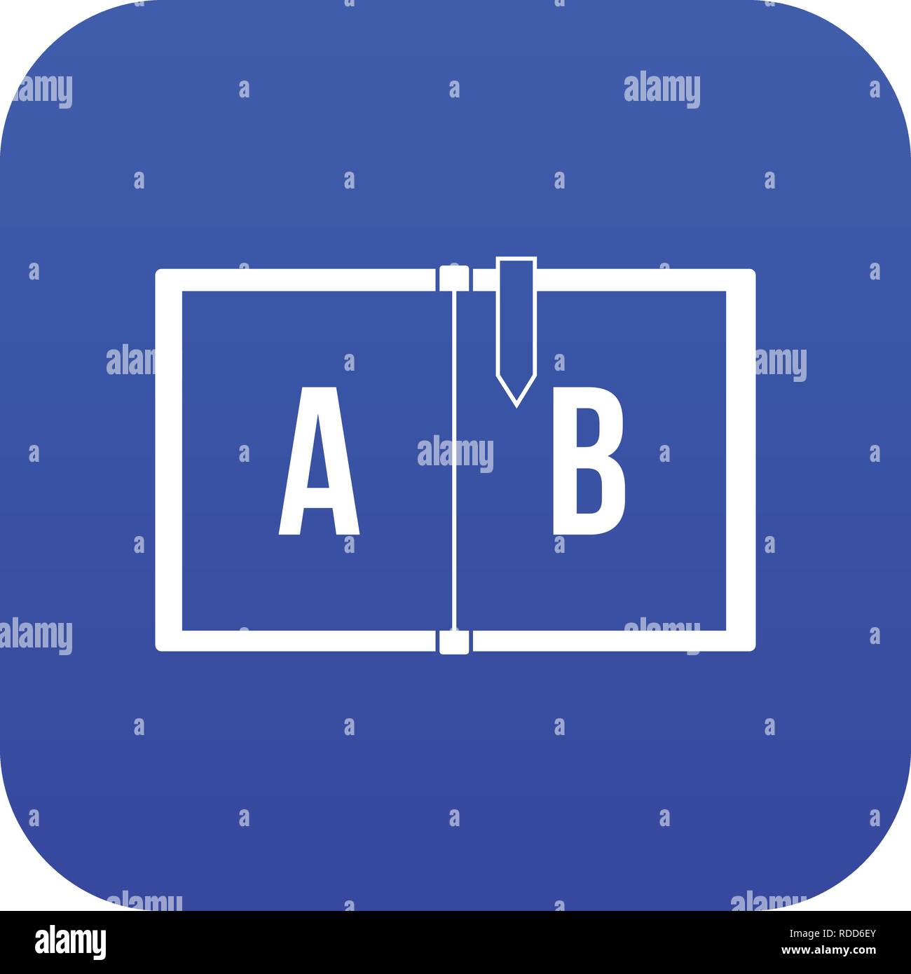 Children abc icon digital blue Stock Vector Image & Art - Alamy