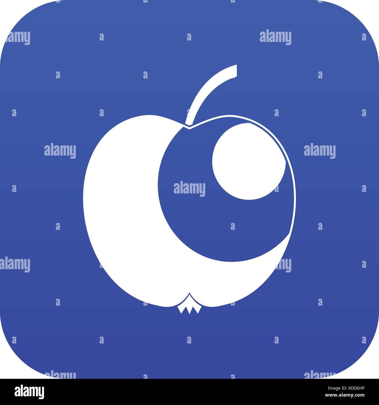 Apple icon digital blue Stock Vector Image & Art - Alamy