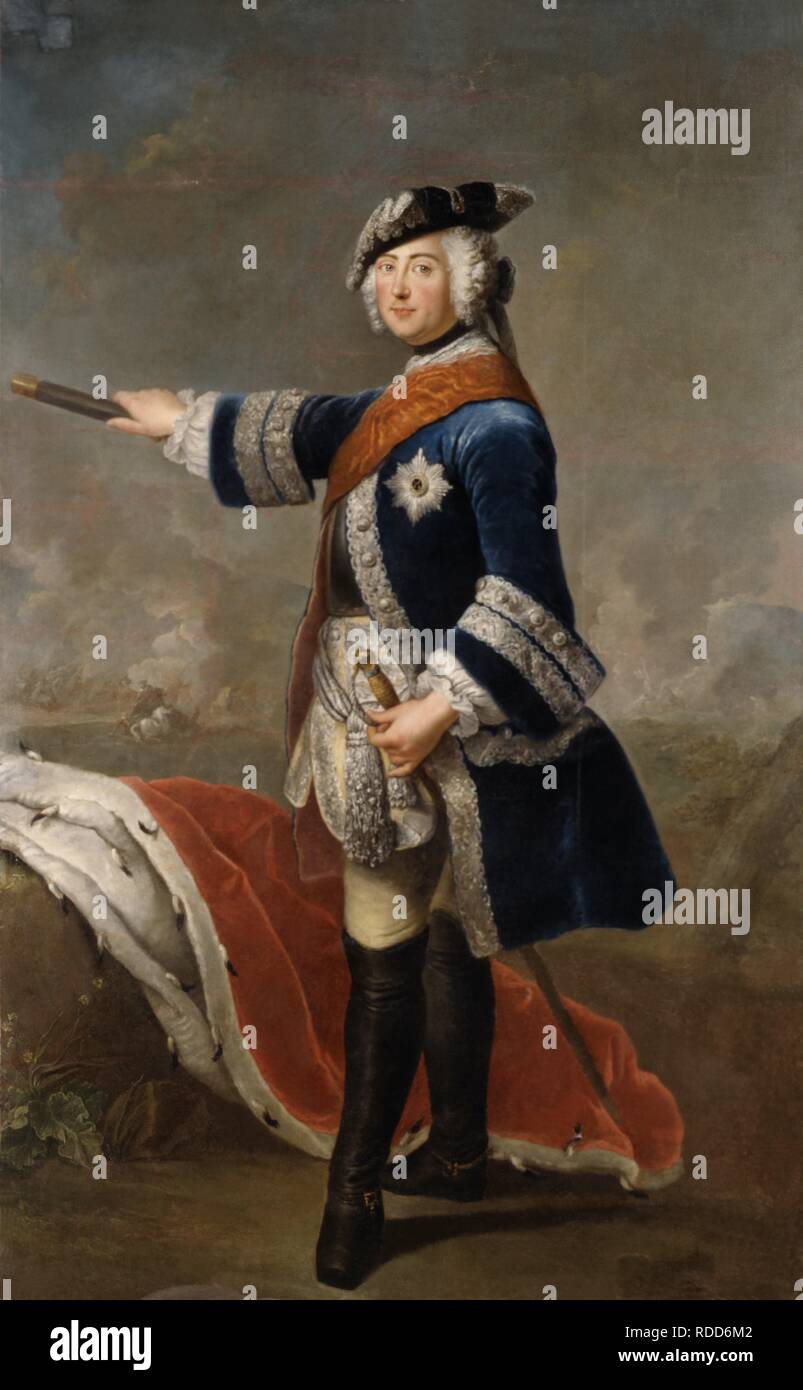 Portrait of Frederick II of Prussia (1712-1786). Museum: Sanssouci ...