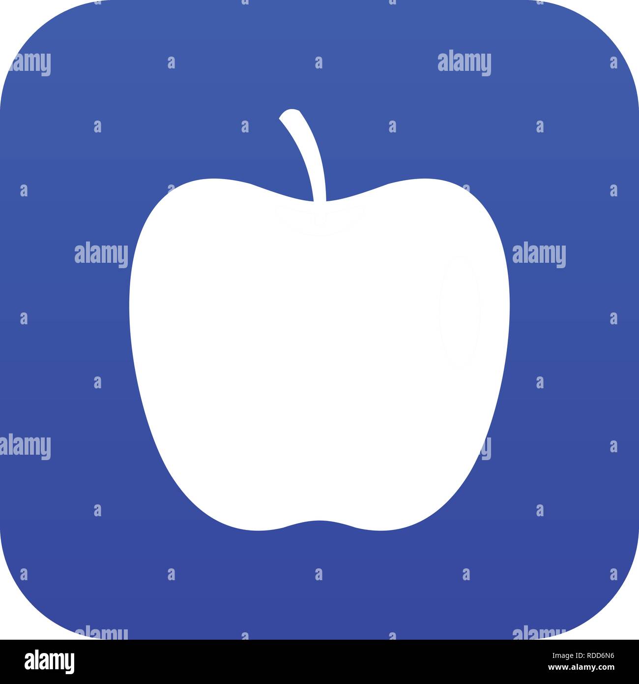 Glossy apple icon digital blue Stock Vector Image & Art - Alamy