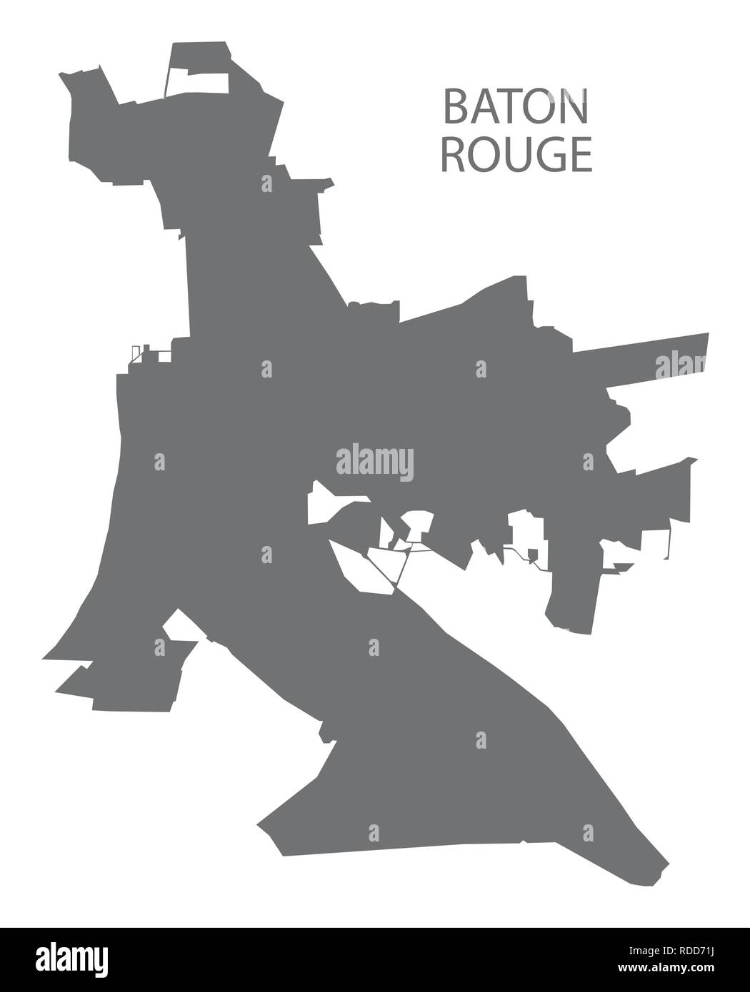 Map of baton rouge louisiana hi-res stock photography and images - Alamy