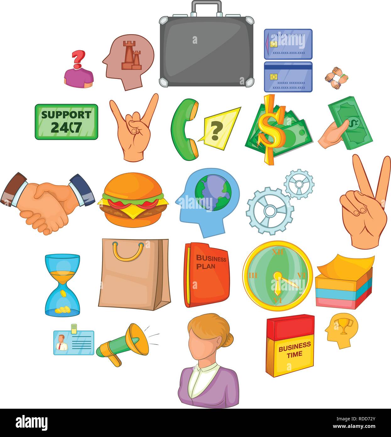 Equipage icons set, cartoon style Stock Vector Image & Art - Alamy
