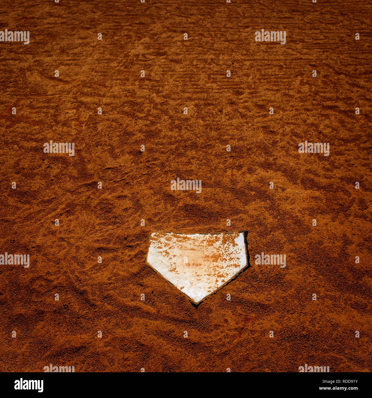 Baseball homeplate home plate in brown dirt for sports american past ...