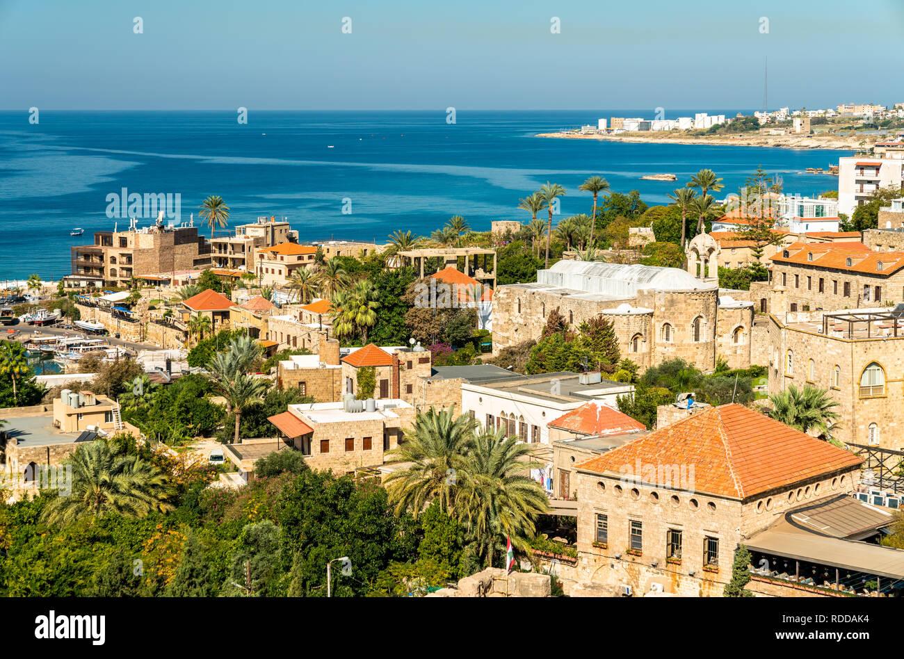 Aerial view of Byblos town in Lebanon Stock Photo - Alamy