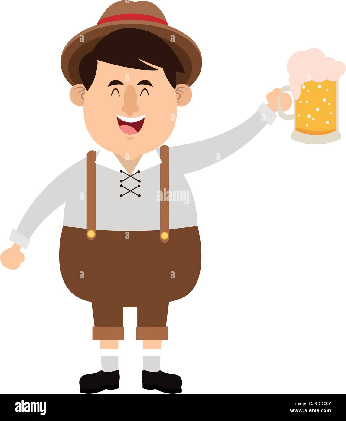 Bavarian man oktoberfest cartoons Stock Vector Image & Art - Alamy