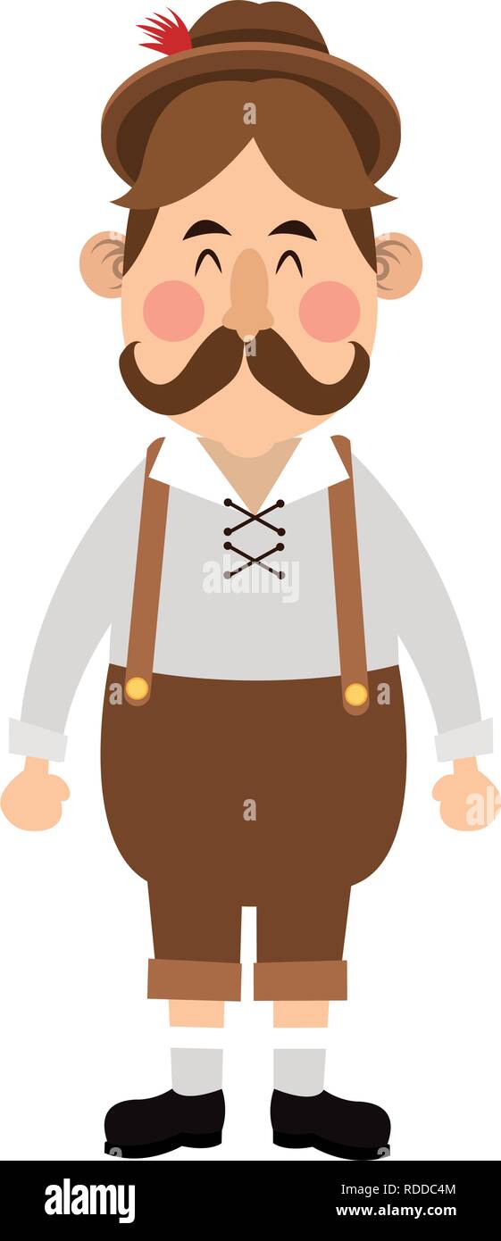 Bavarian man oktoberfest cartoons Stock Vector Image & Art - Alamy