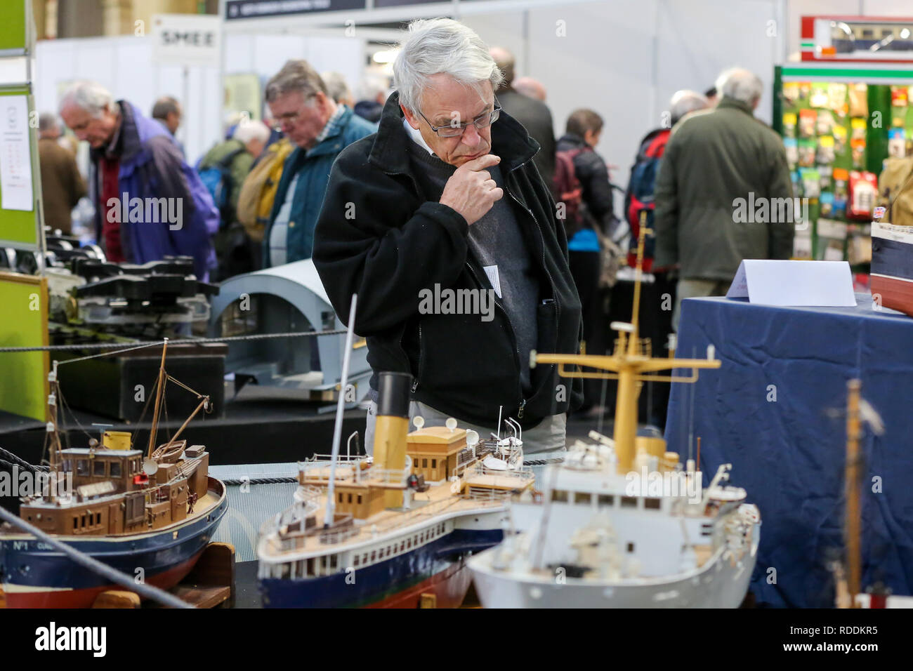 Alexandra Palace, north London. 19 Jan 2019 - Enthusiasts and hobbyists ...