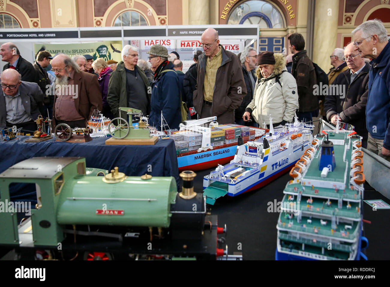 Enthusiasts and hobbyists are seen at the annual London Model ...