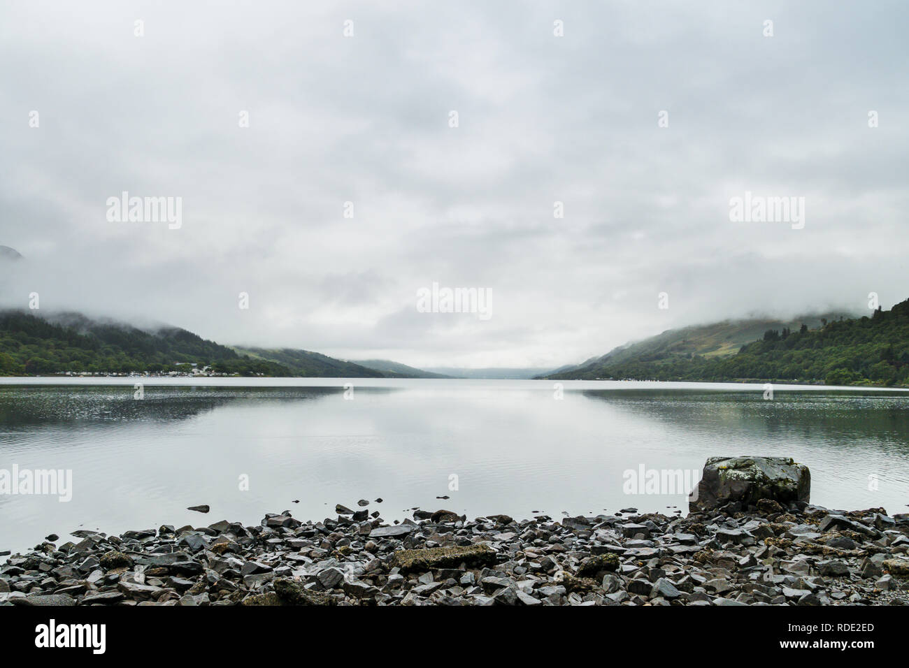 Gray cloud lake hi-res stock photography and images - Alamy