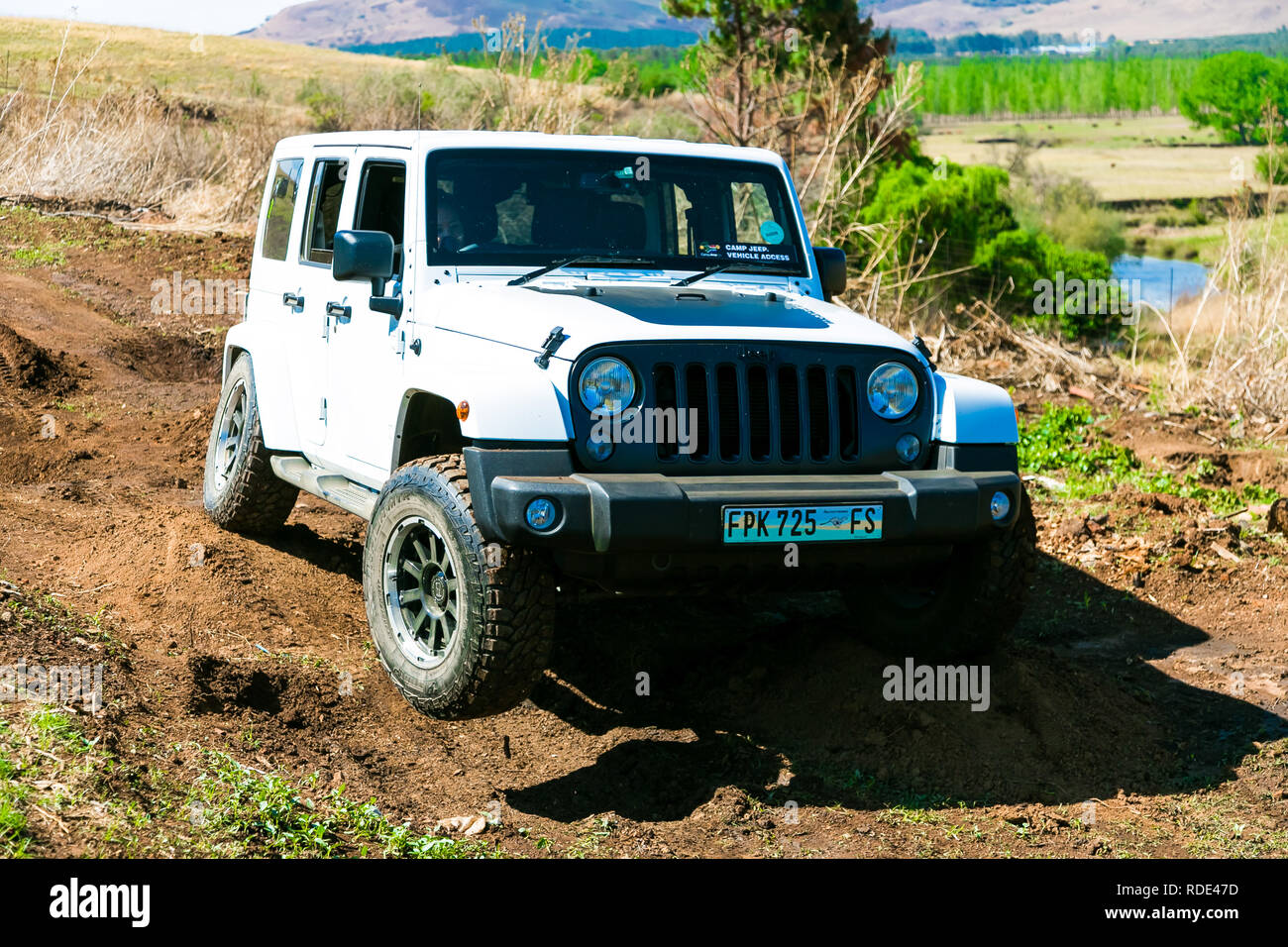Harrismith, South Africa - October 02 2015: 4x4 Obstacle Driver ...