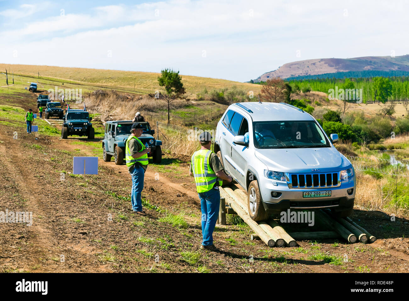 Harrismith, South Africa - October 02 2015: 4x4 Obstacle Driver ...