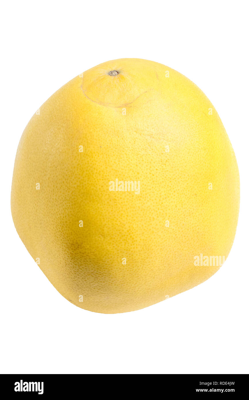 ripe exotic fruit pomelo isolated on white background Stock Photo - Alamy