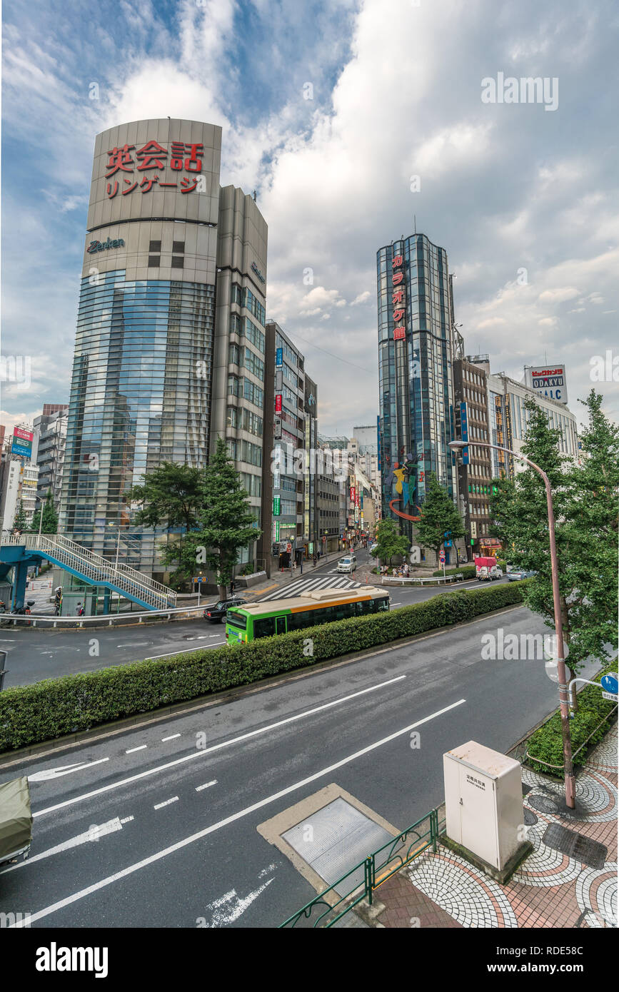 Shinjuku Ward, Tokyo - August 11, 2018 : Weekend scene with Colorful ...