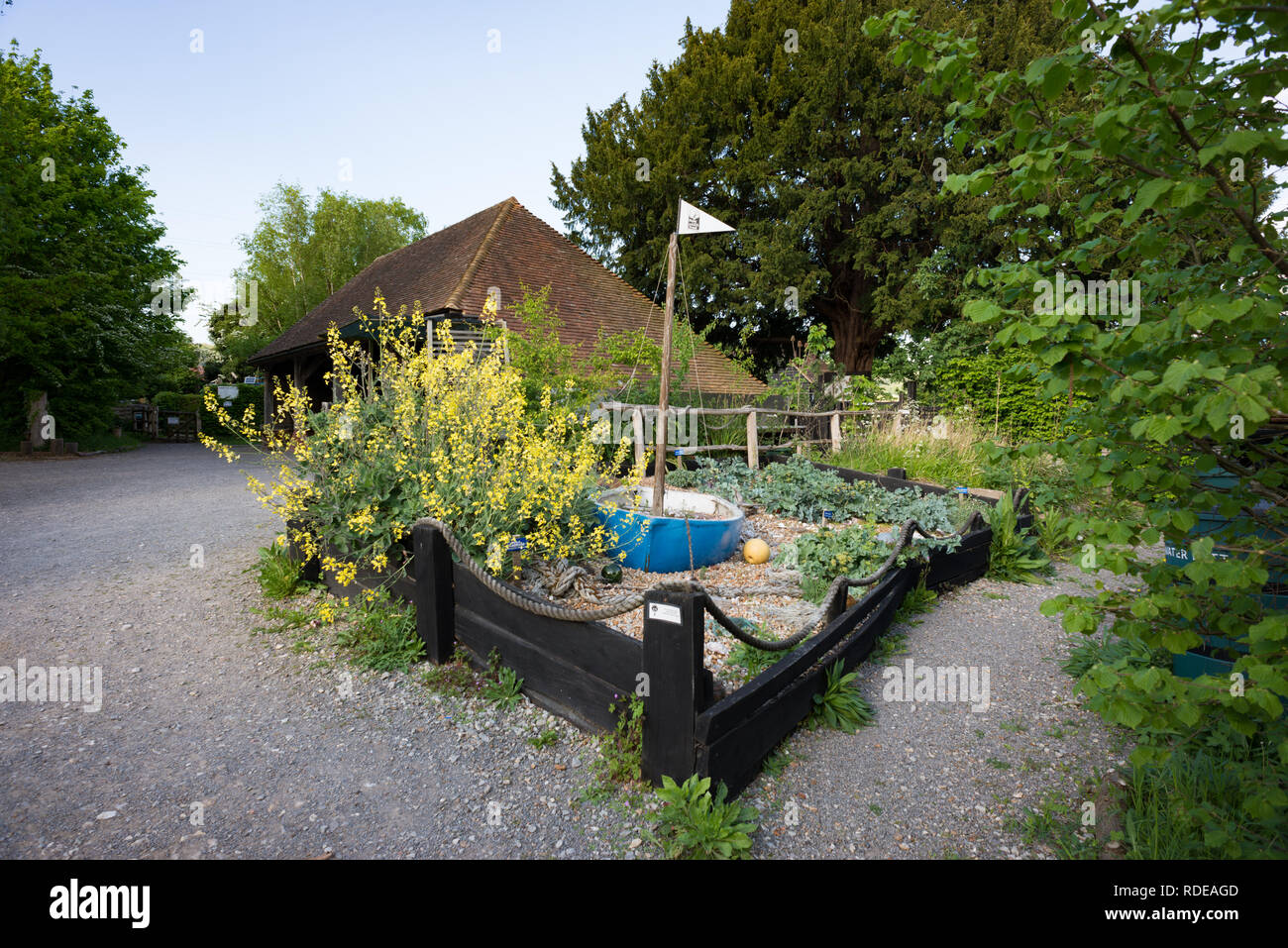 Tyland Barn Nature Reserve near Maidstone in Kent Stock Photo - Alamy