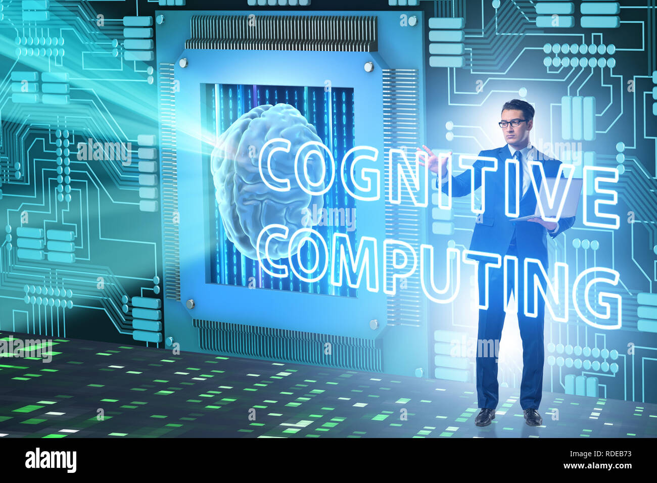 Cognitive computing concept as modern technology Stock Photo - Alamy