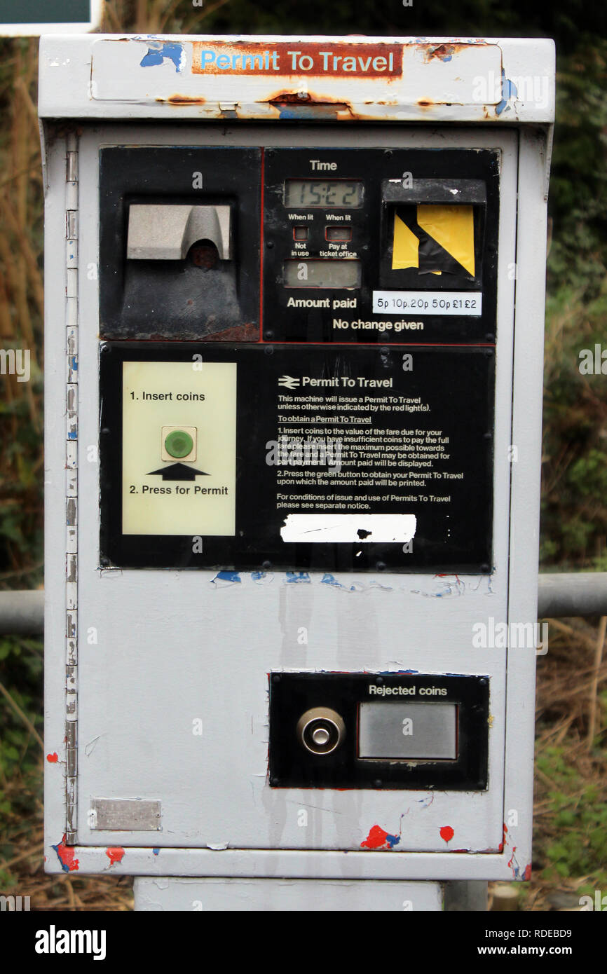 Permit to travel machine hi-res stock photography and images - Alamy