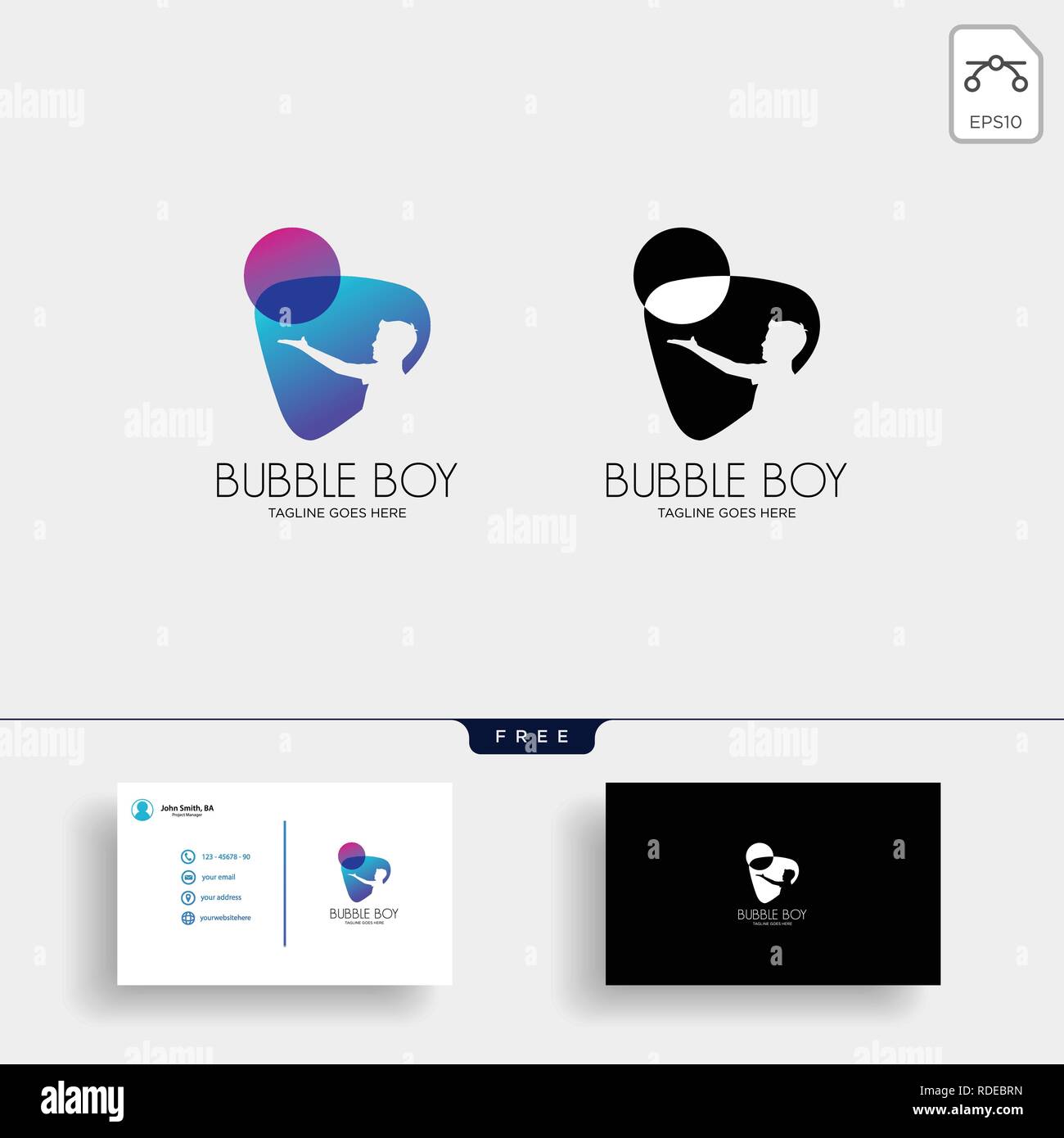 children playing bubble or balloon logo template vector illustration ...