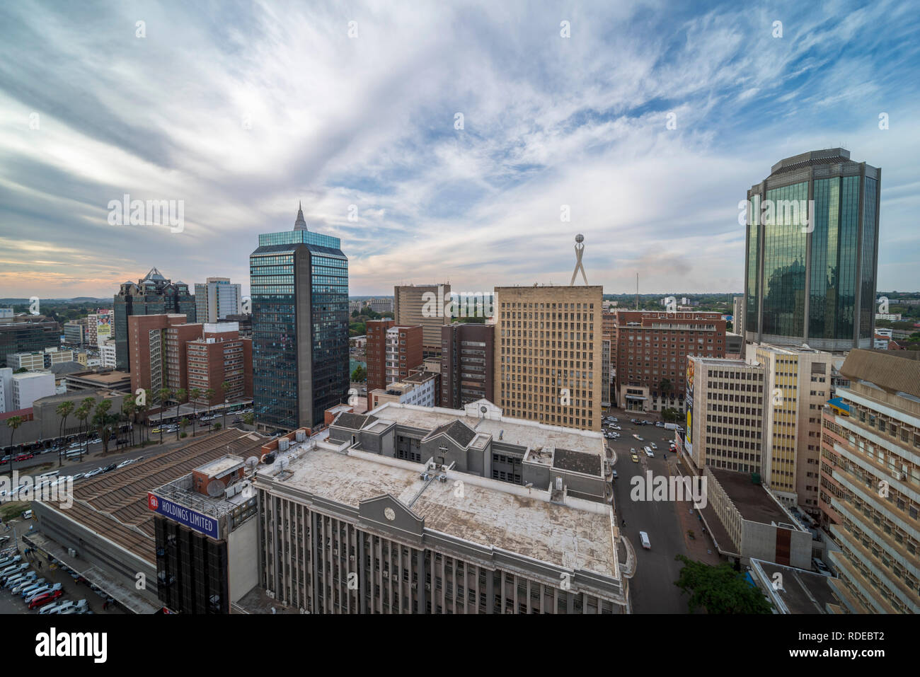 A view of Harare CBD, Zimbabwe Stock Photo - Alamy