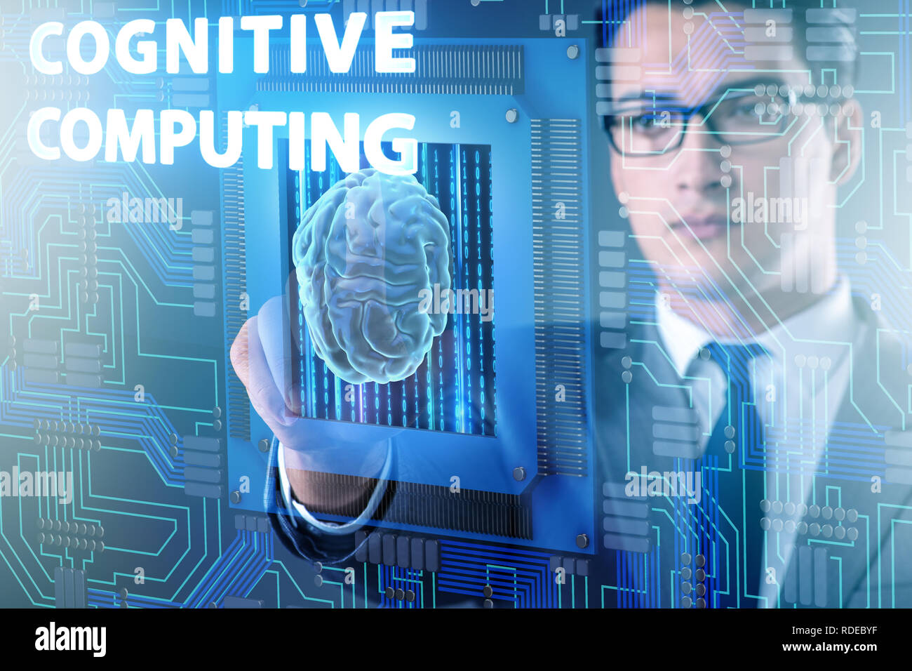 Cognitive computing concept as modern technology Stock Photo - Alamy