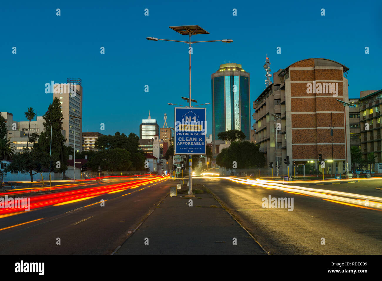 Harare CBD at sunset, Zimbabwe Stock Photo - Alamy