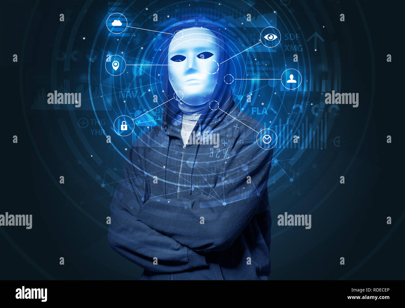 Facial recognition biometric technology and artificial intelligence concept Stock Photo - Alamy