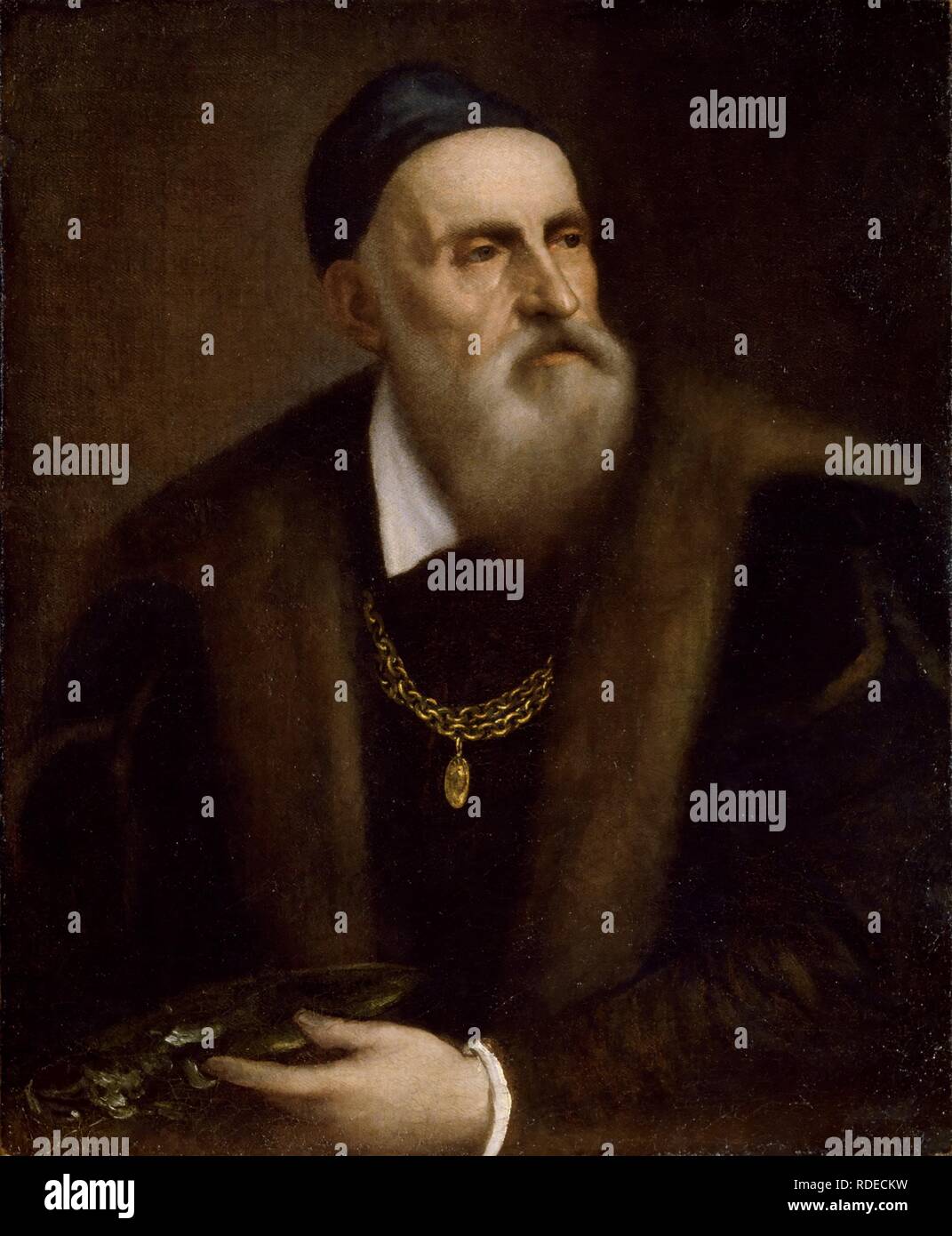 Self-Portrait. Museum: Galleria degli Uffizi, Florence. Author: TITIAN ...