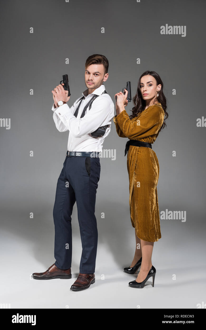 Beautiful woman gun hi-res stock photography and images - Alamy
