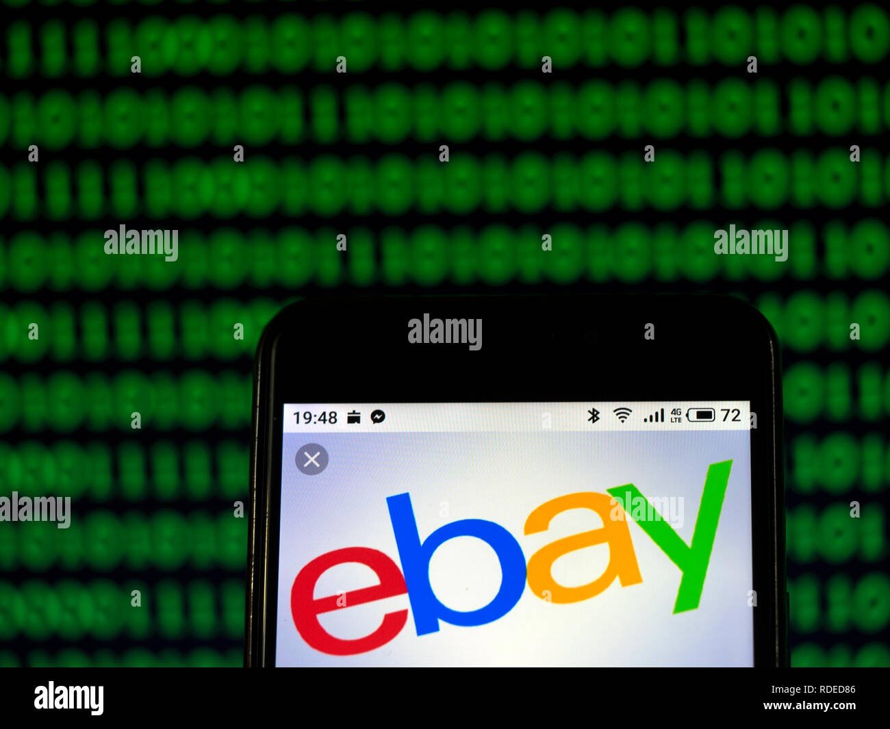 eBay E-commerce company logo seen displayed on smart phone Stock Photo ...