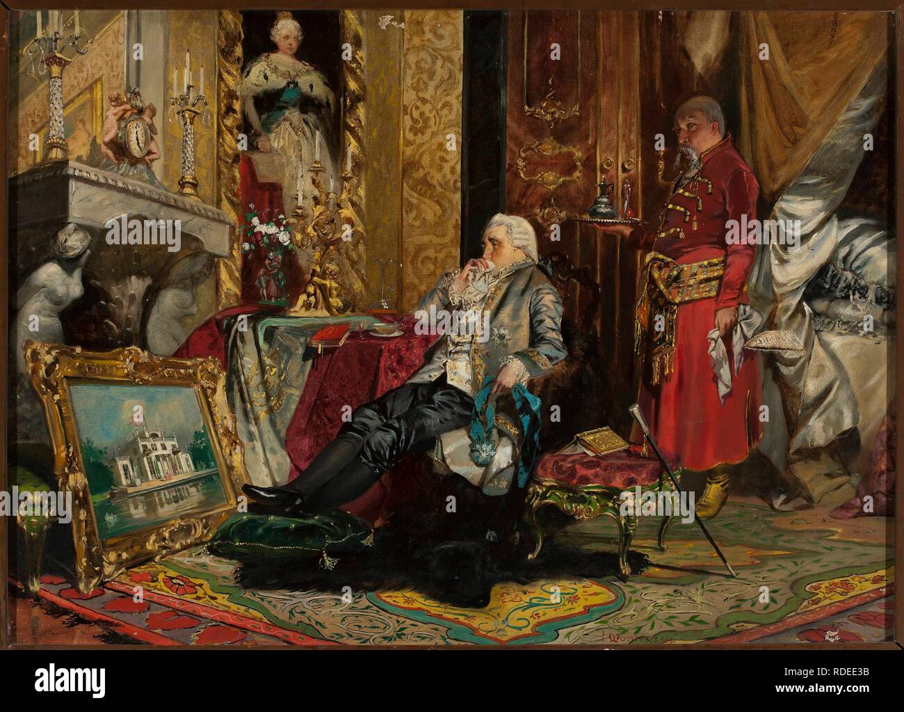 King Stanislaw II August Poniatowski in Saint Petersburg. Museum ...