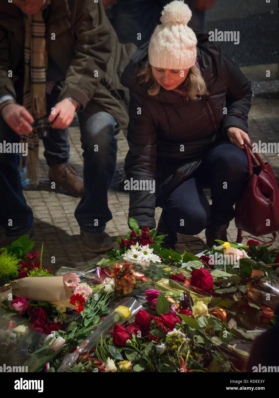 People lit up candles for Jan Palach at Jan Palach and Jan Zajic ...