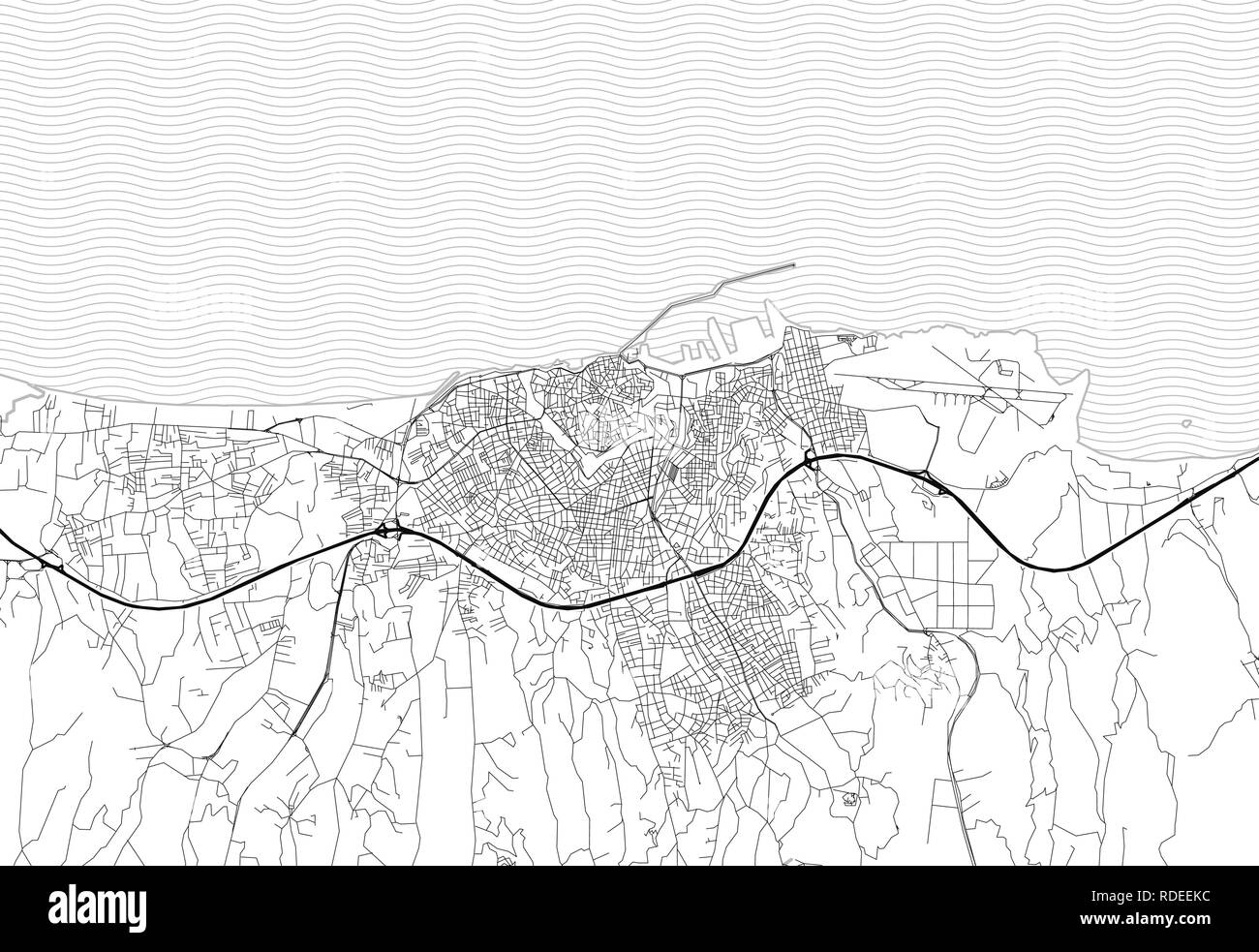Area map of Heraklion, Greece. This artmap of Heraklion contains ...