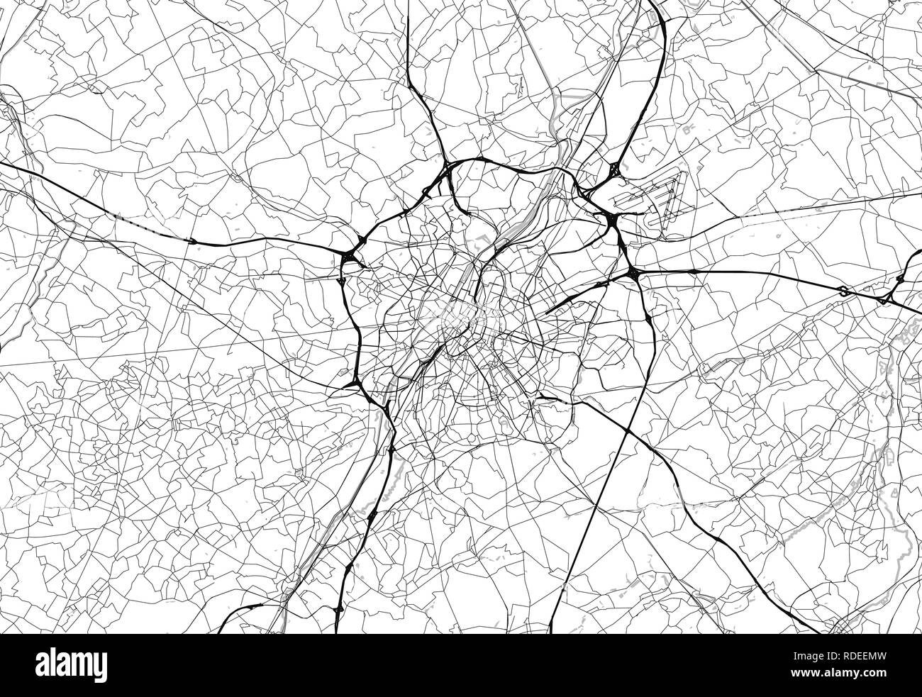 Area map of Brussels, Belgium. This artmap of Brussels contains ...