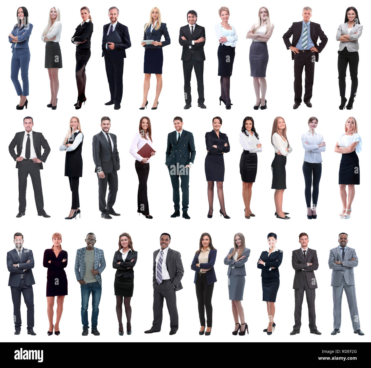 Colection of full length people Stock Photo - Alamy