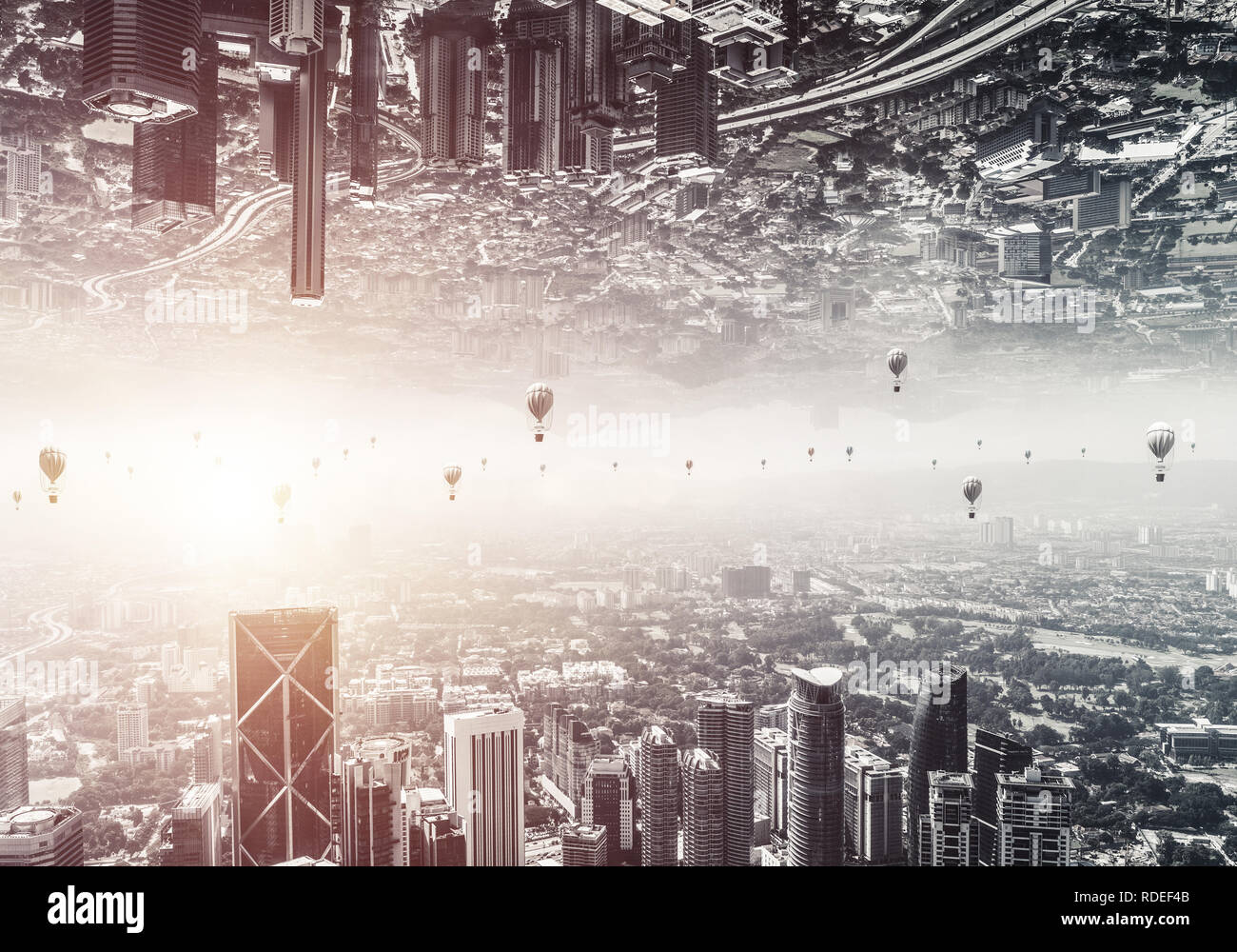 Modern cityscape view Stock Photo - Alamy