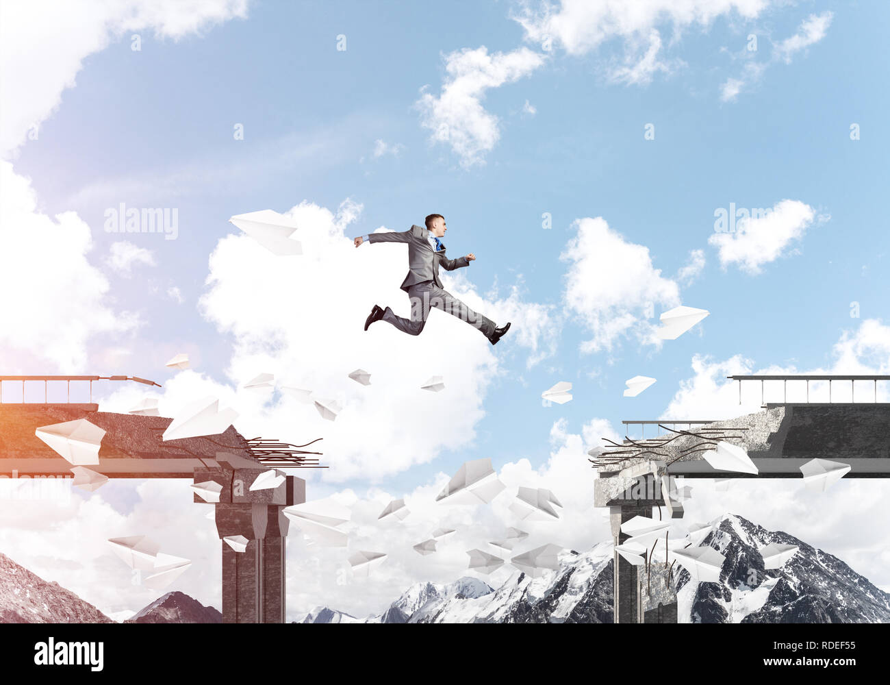 Problems and difficulties overcoming concept Stock Photo - Alamy