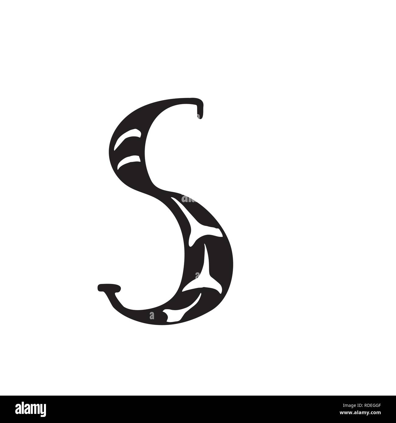 First letter of the modern english alphabet Stock Vector Images - Alamy