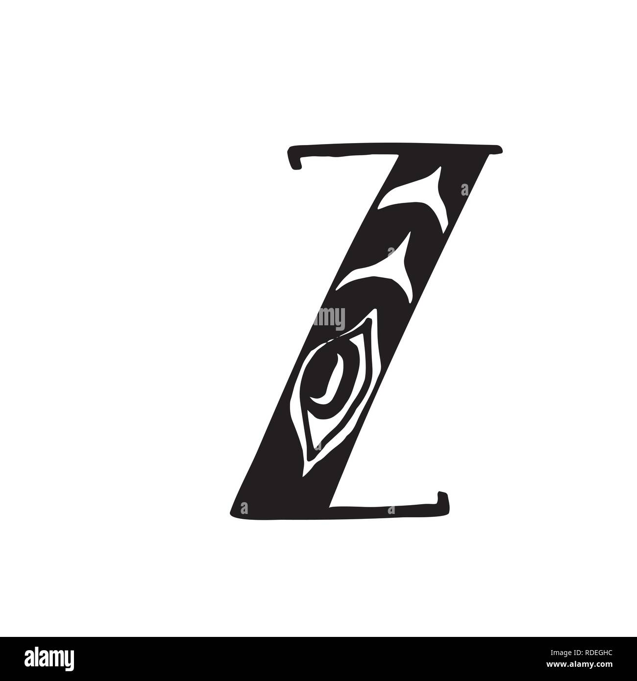 First letter of the modern english alphabet Stock Vector Images - Alamy