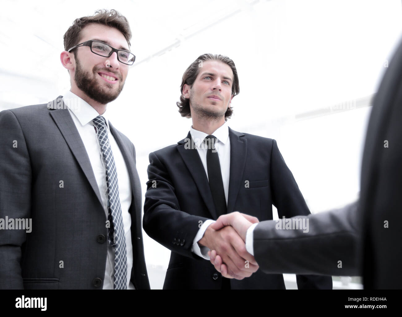 closeup.handshake of business people Stock Photo - Alamy