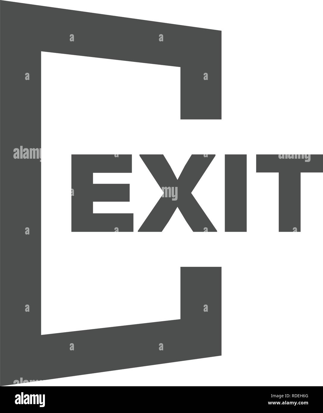 Exit Icon Black