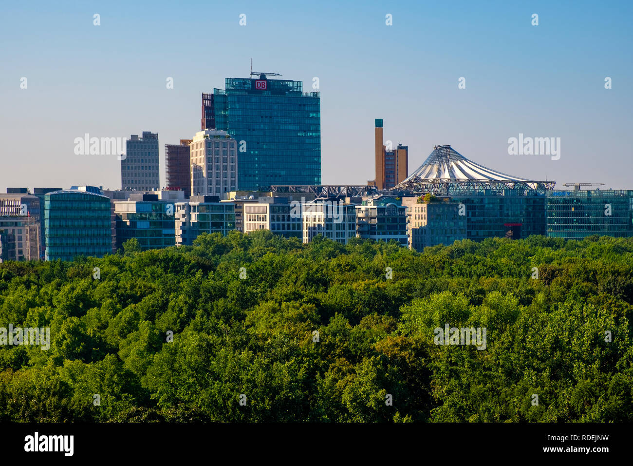 Berlin, Berlin state / Germany - 2018/07/31: Panoramic view of the ...