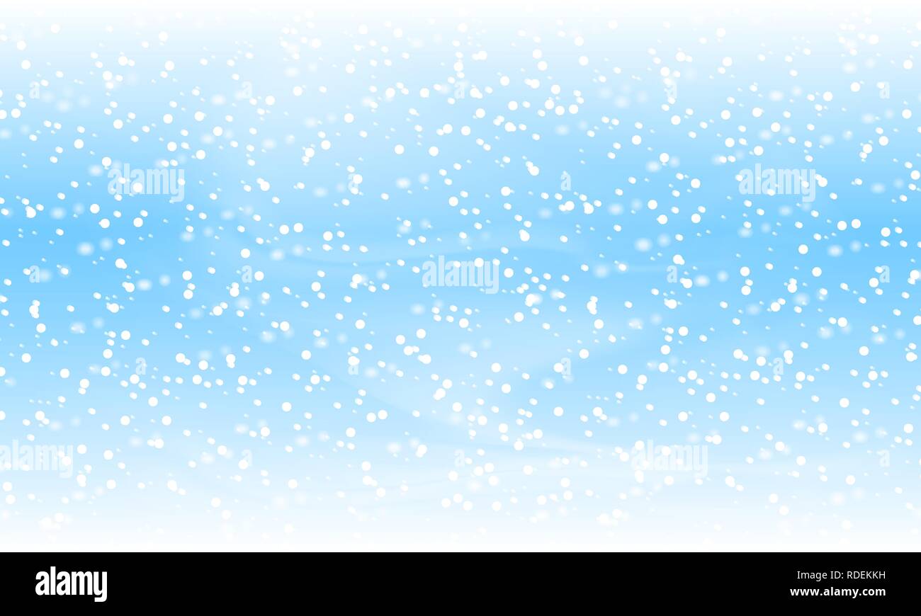 Falling snow background. Holiday landscape with snowfall. Vector ...