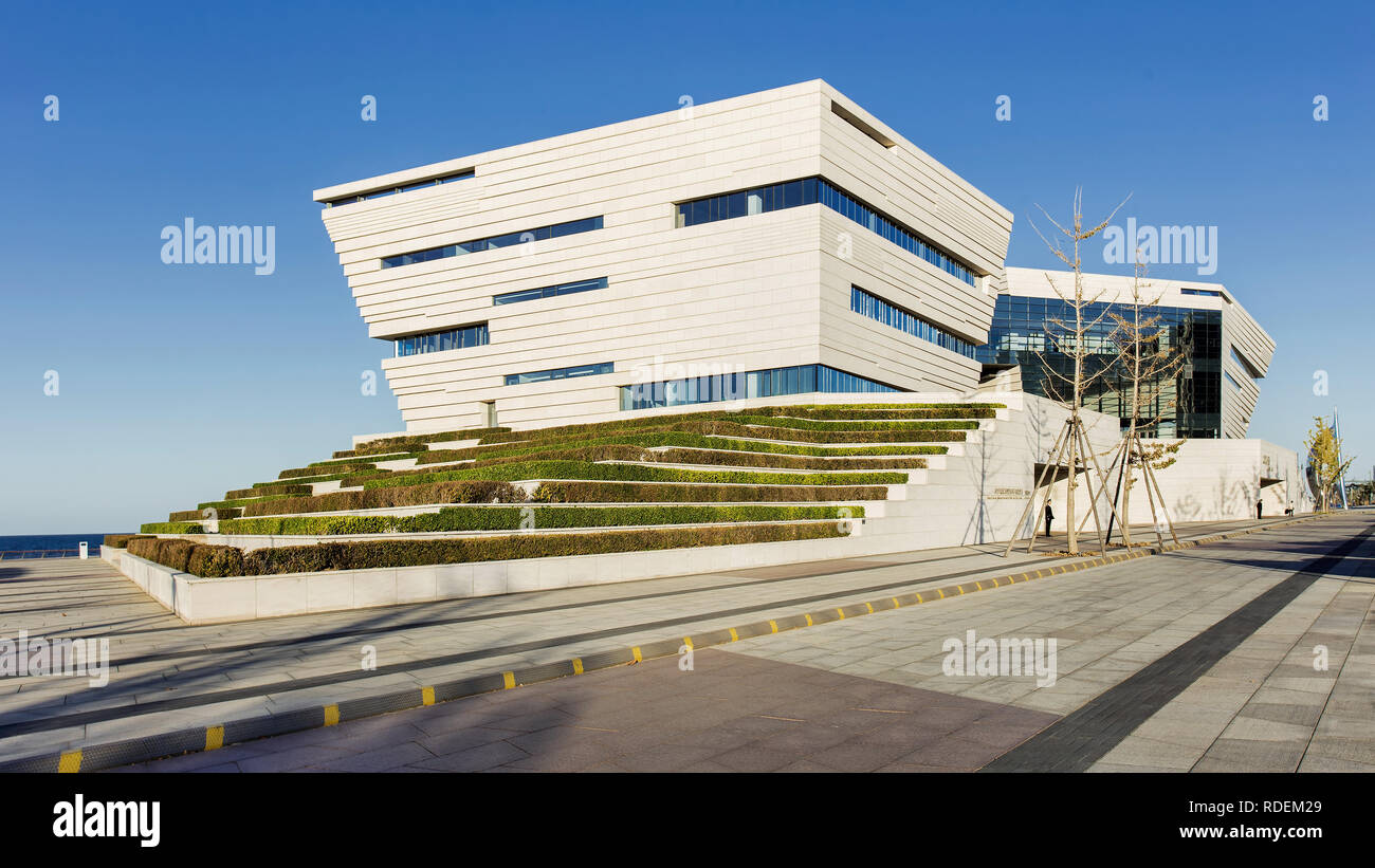 Urban Exhibition Center at Yantai Gold Coast area, a unique 10 km long ...