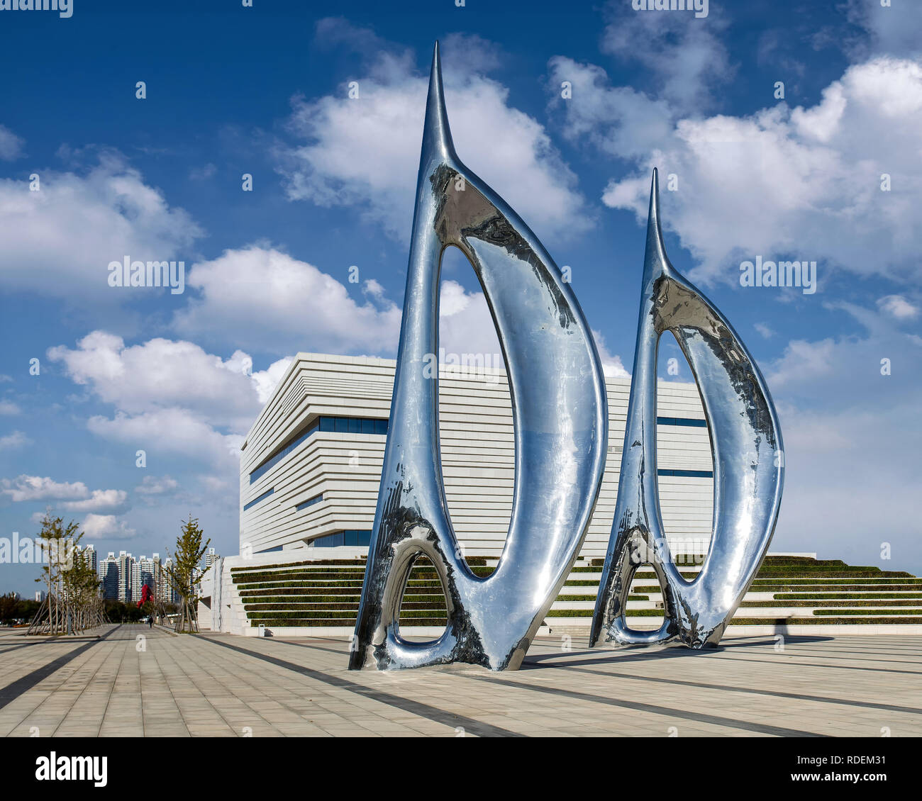 Urban Exhibition Center Yantai Gold Coast area, a unique 10 km ...
