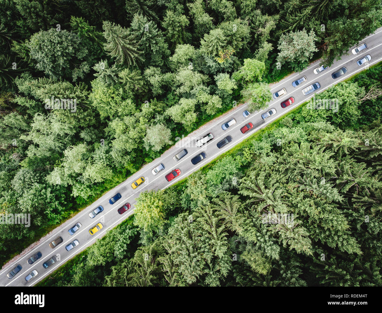 Traffic jam aerial hi-res stock photography and images - Alamy