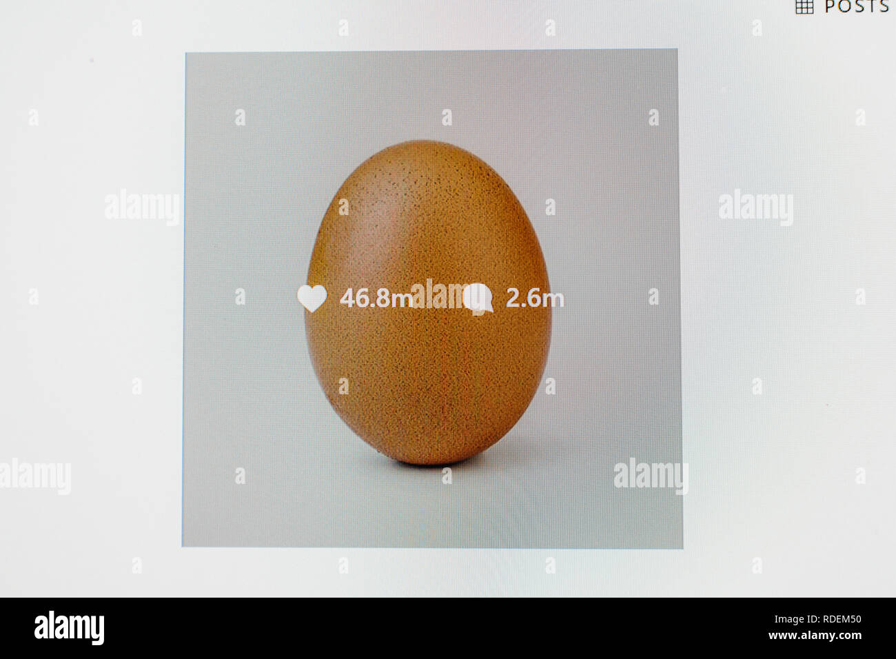 Paris, France - Jan 17, 2018: Photograph of the most-liked Instagram ...