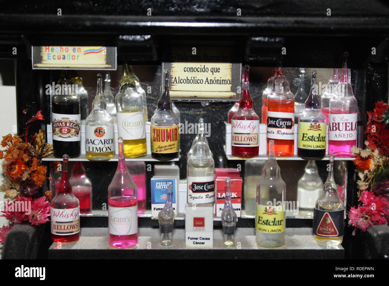 Bottles to sample Stock Photo - Alamy